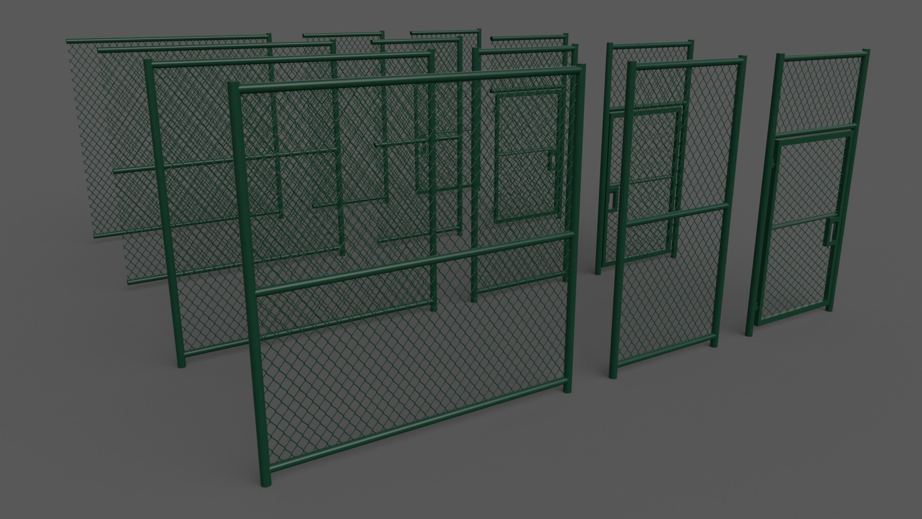 ArtStation - PBR Chain Link Fence For Court C | Game Assets