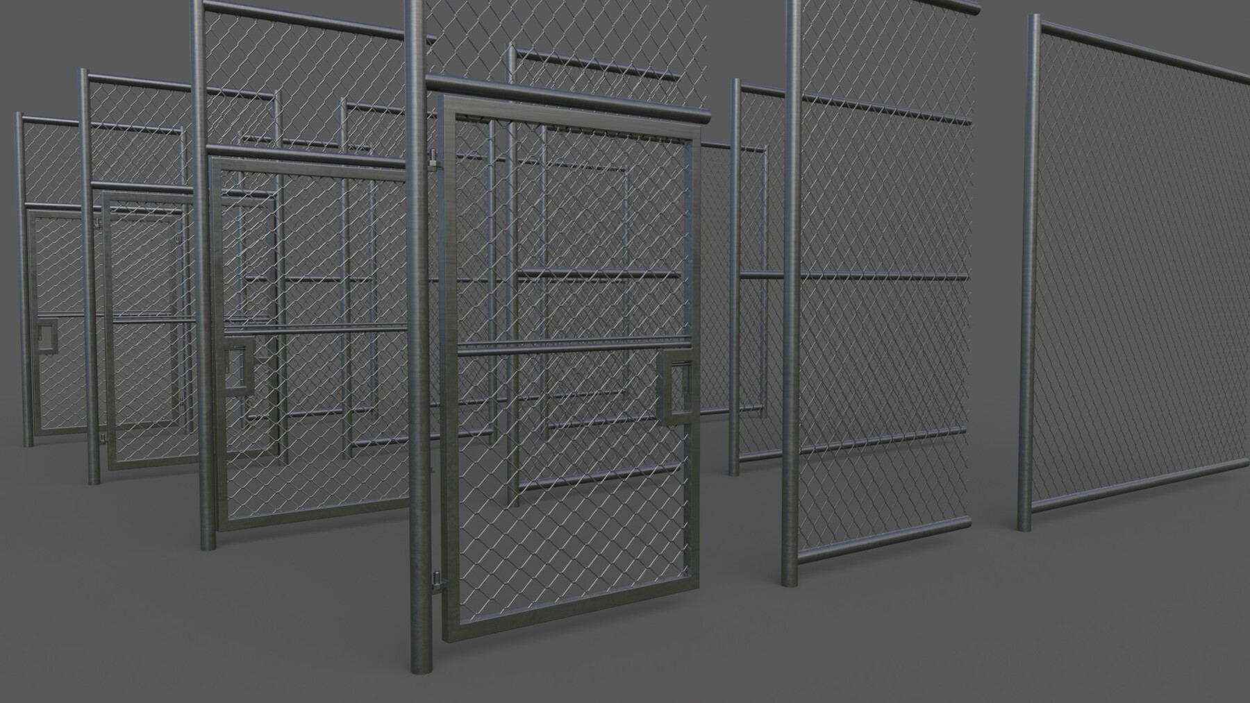 ArtStation - PBR Chain Link Fence For Court C | Game Assets