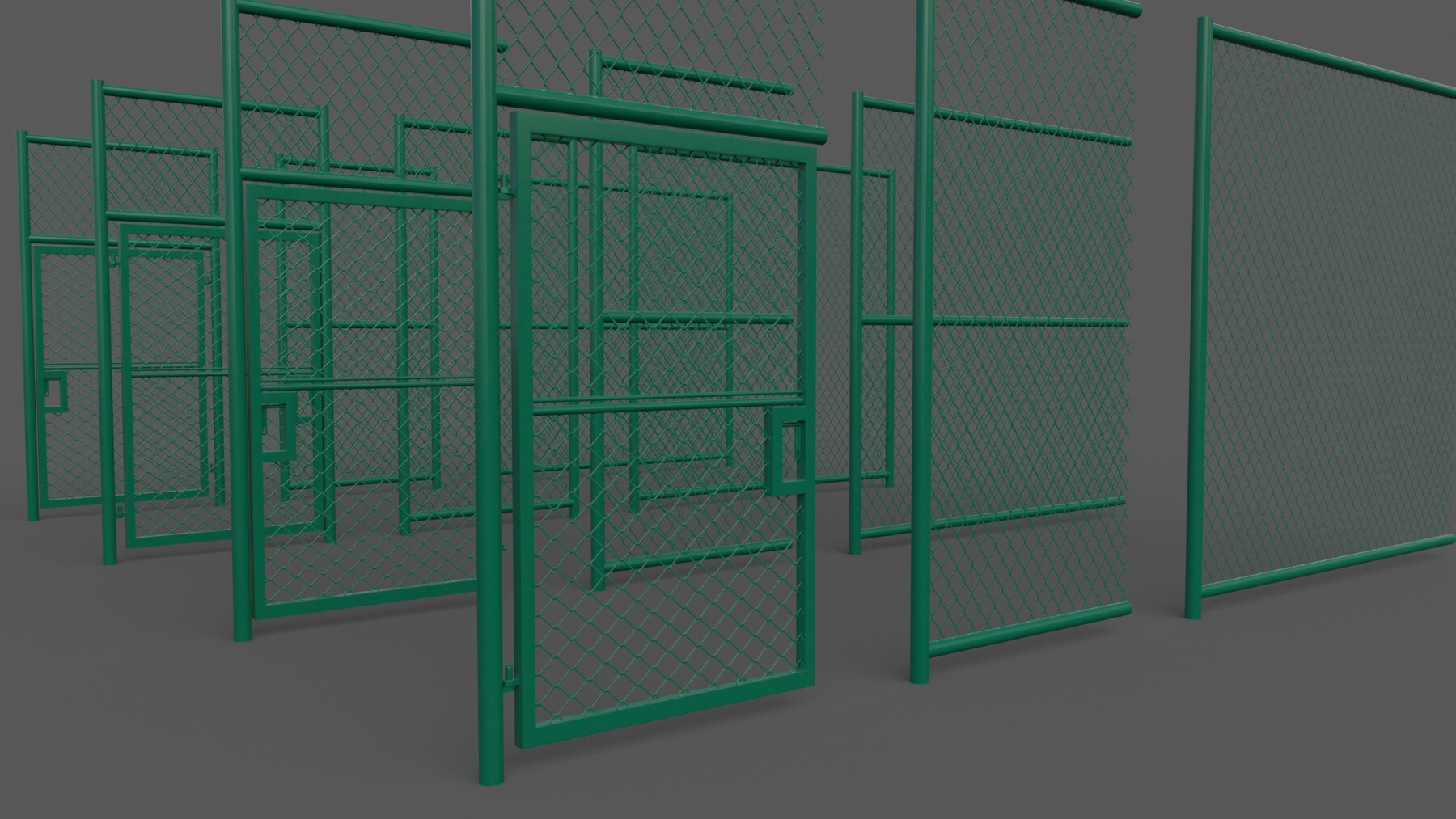 ArtStation - PBR Chain Link Fence For Court C | Game Assets