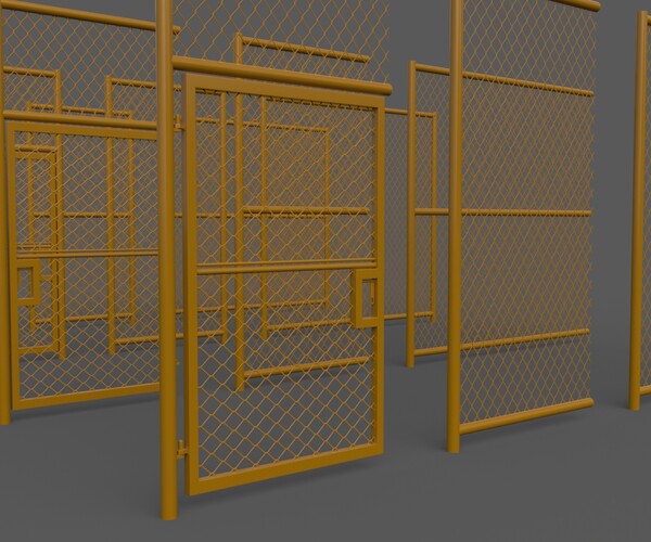 ArtStation - PBR Chain Link Fence For Court C | Game Assets