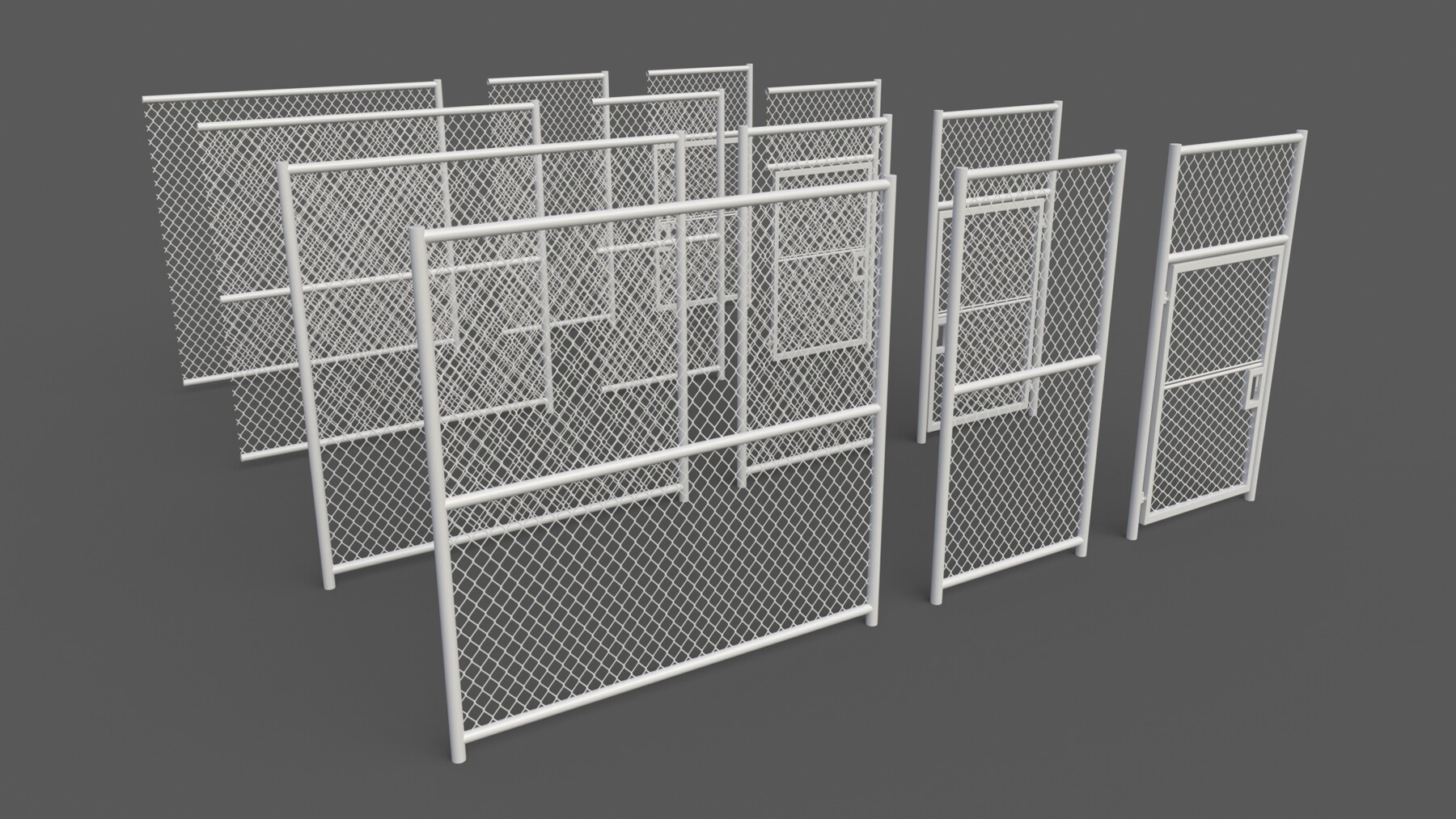 ArtStation - PBR Chain Link Fence For Court C | Game Assets