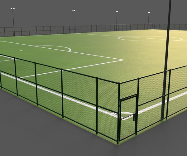 ArtStation - PBR Modular Outdoor Soccer and Football Field | Game Assets