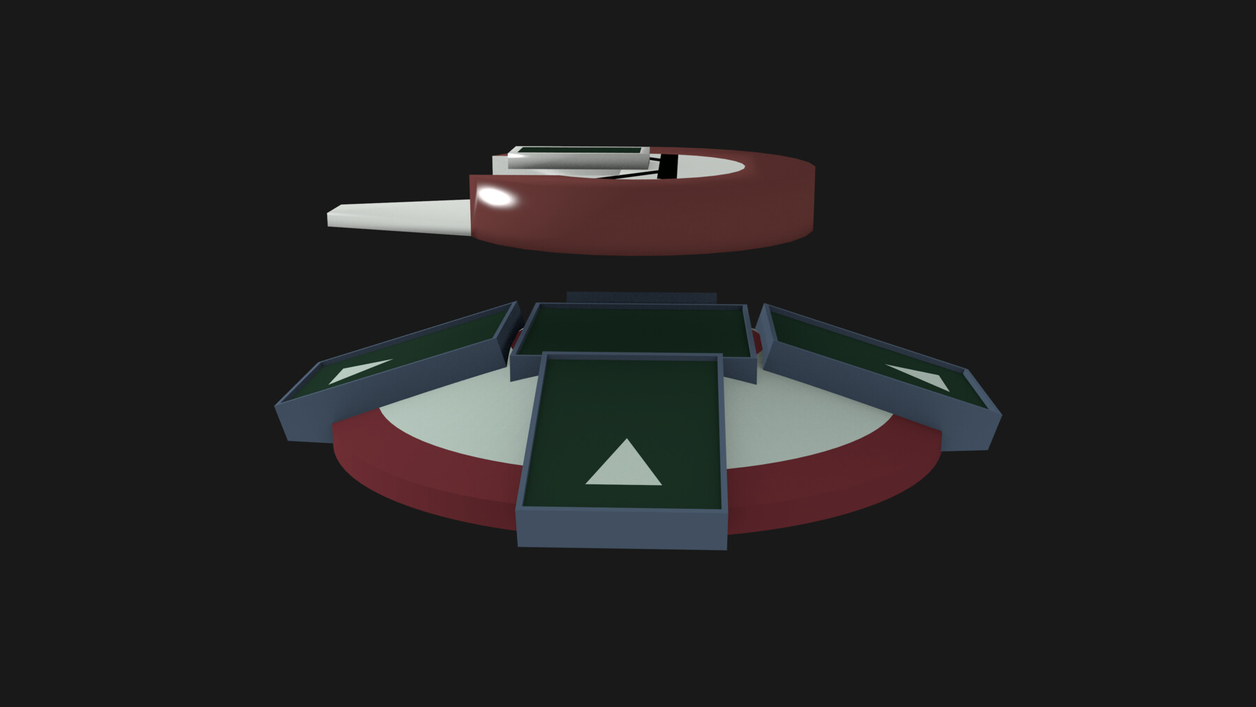 ArtStation - Duel Disk 1 prototype yugioh anime Low-poly 3D model ...