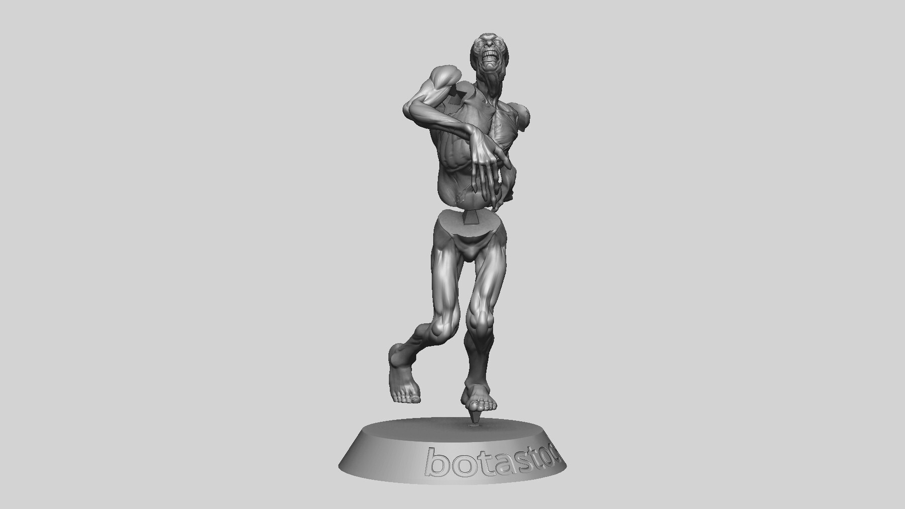 ArtStation - Zombie Undead Pose 01 3D printable model | Resources