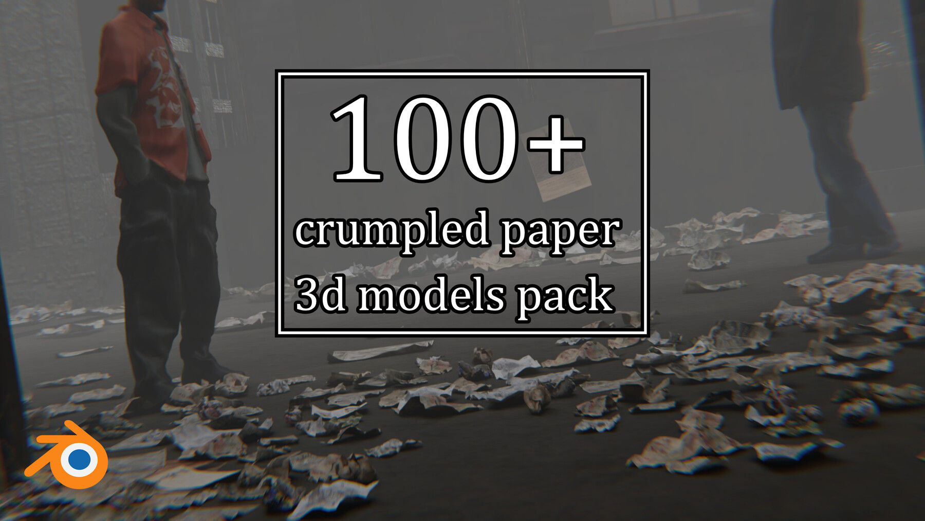 ArtStation - 100+ crumpled paper 3d models pack | Resources