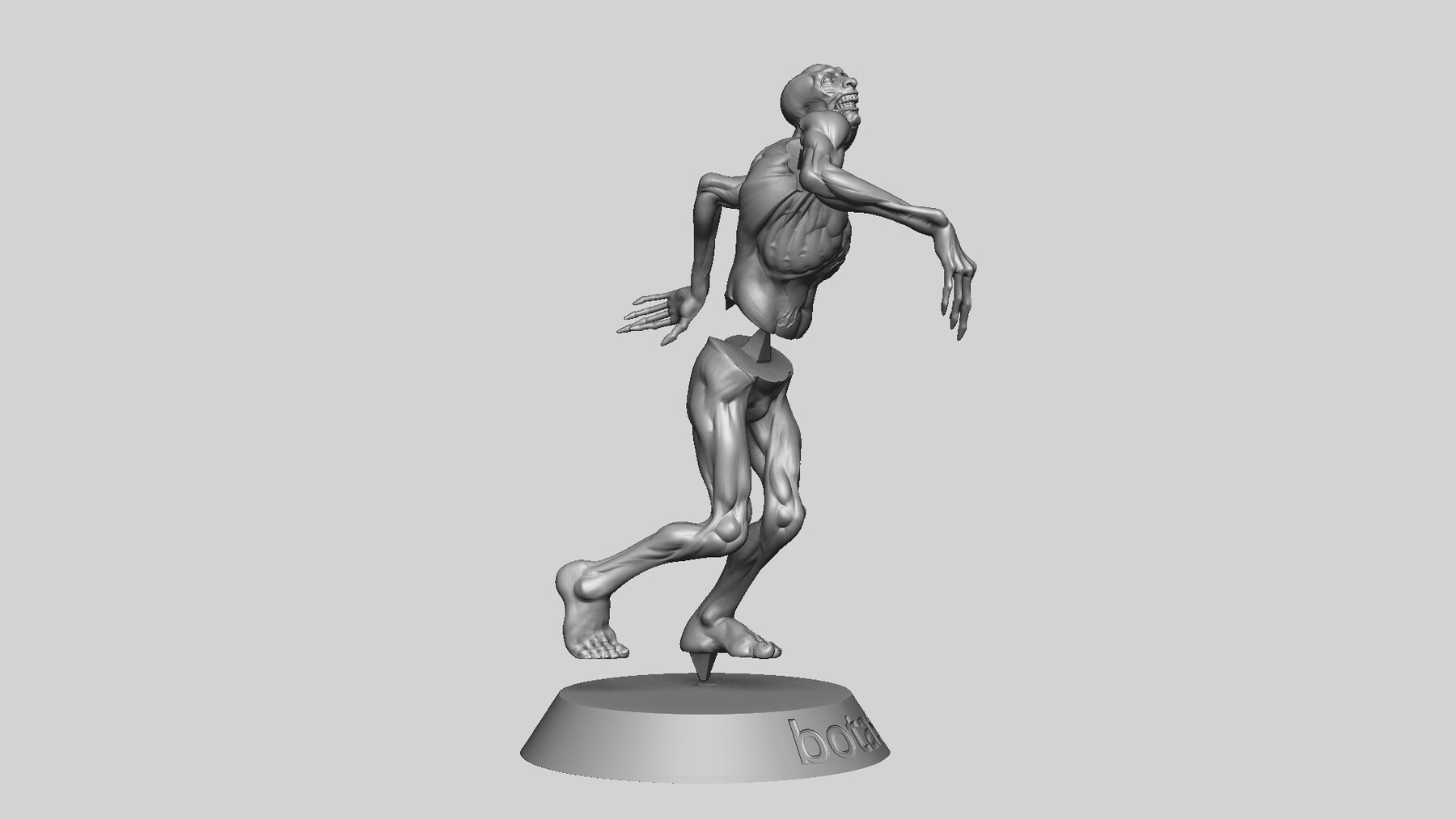 ArtStation - Zombie Undead Pose 01 3D printable model | Resources