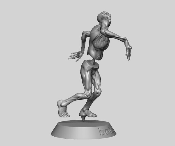 ArtStation - Zombie Undead Pose 01 3D printable model | Resources