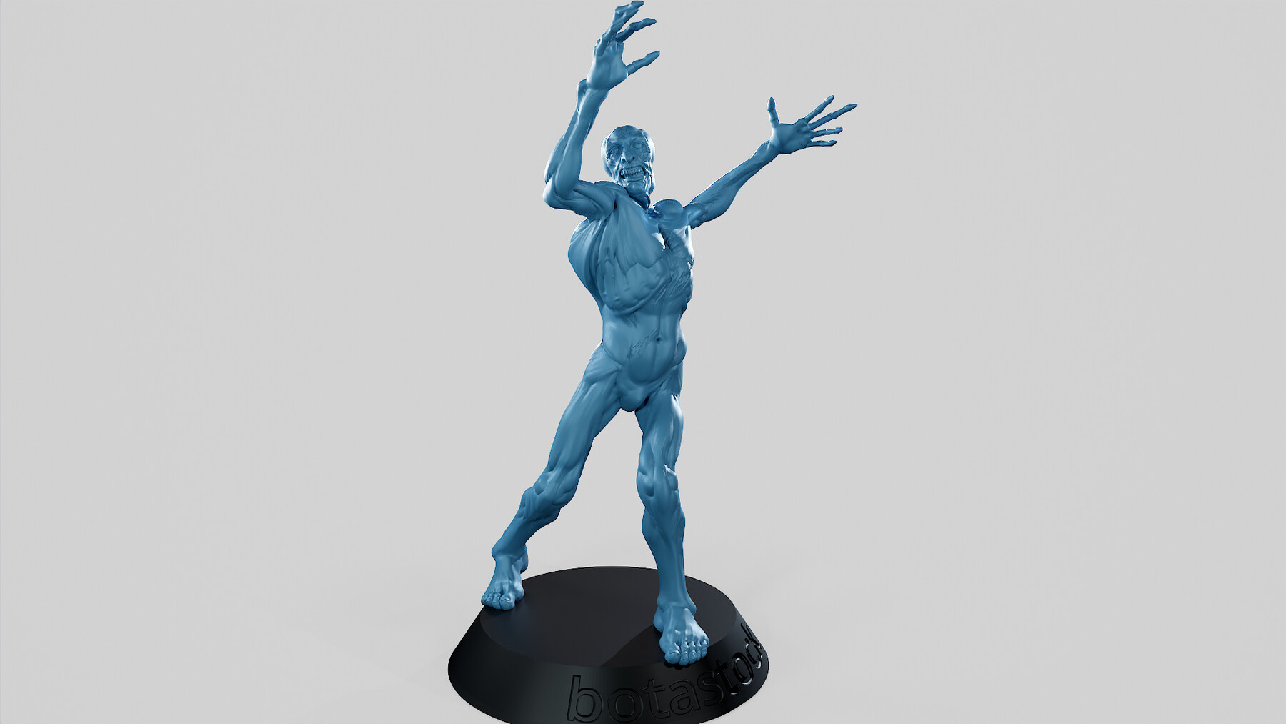 ArtStation - Zombie Undead Pose 02 3D printable model | Resources