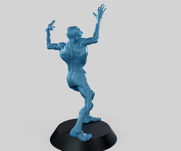 ArtStation - Zombie Undead Pose 02 3D printable model | Resources