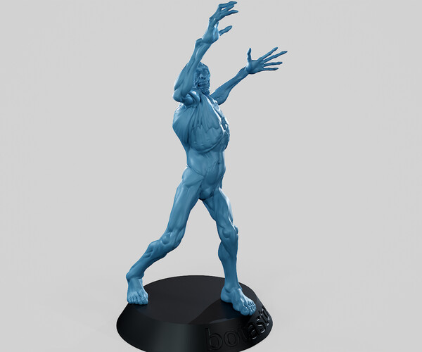 ArtStation - Zombie Undead Pose 02 3D printable model | Resources