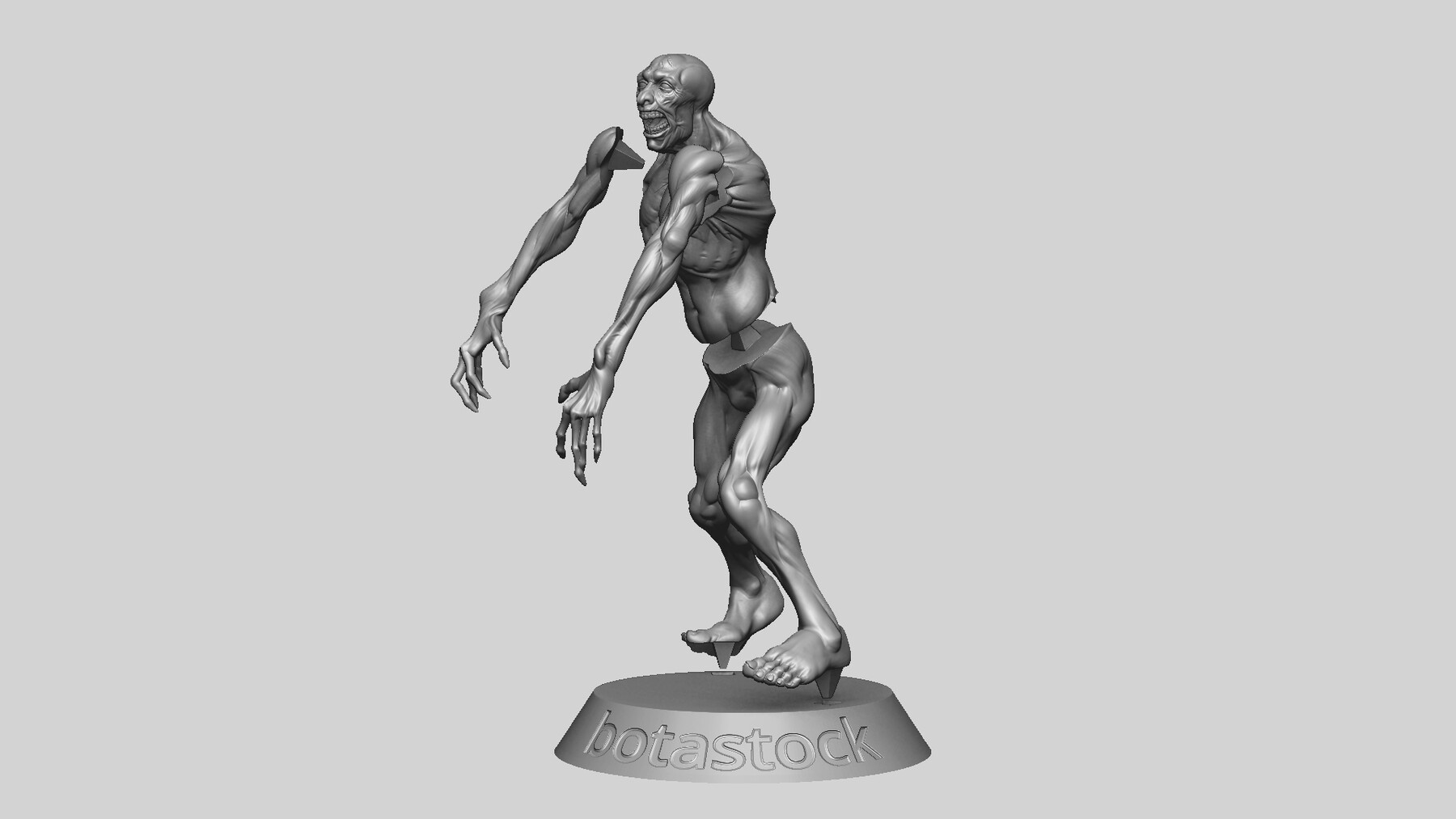 ArtStation - Zombie Undead Pose 03 3D print model | Resources