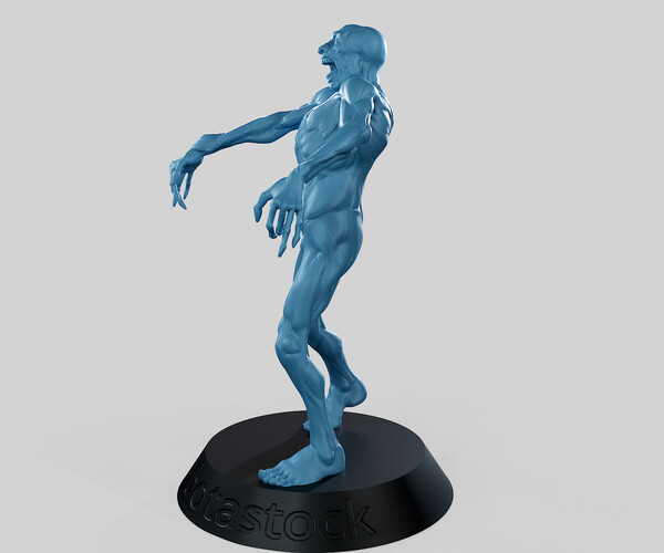 ArtStation - Zombie Undead Pose 04 3D print model | Resources