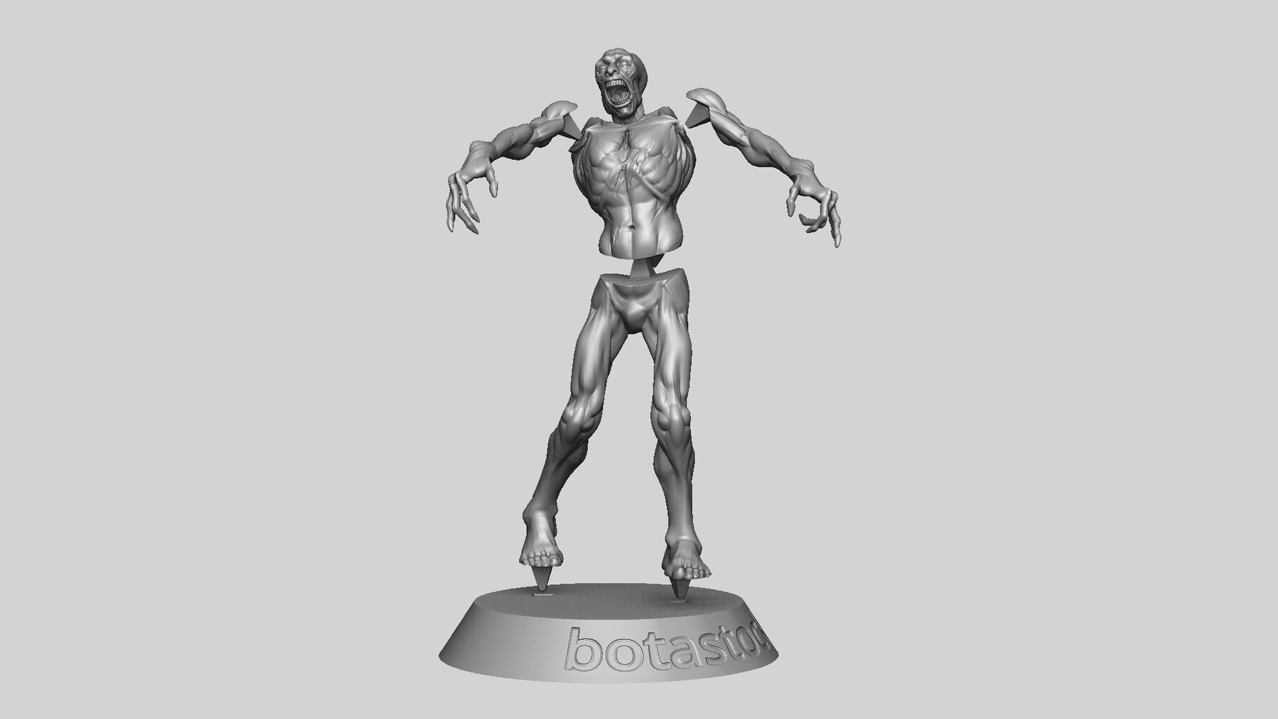 ArtStation - Zombie Undead Pose 04 3D print model | Resources