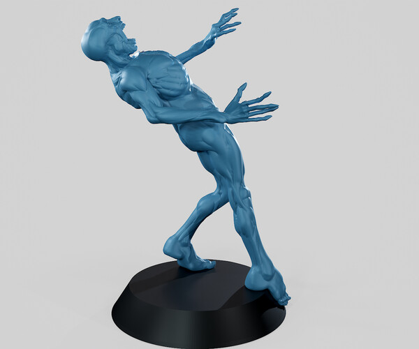 ArtStation - Zombie Undead Pose 05 3D printable model | Resources