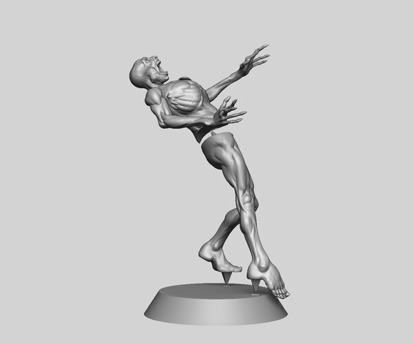 ArtStation - Zombie Undead Pose 05 3D printable model | Resources