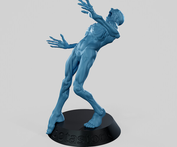 ArtStation - Zombie Undead Pose 05 3D printable model | Resources