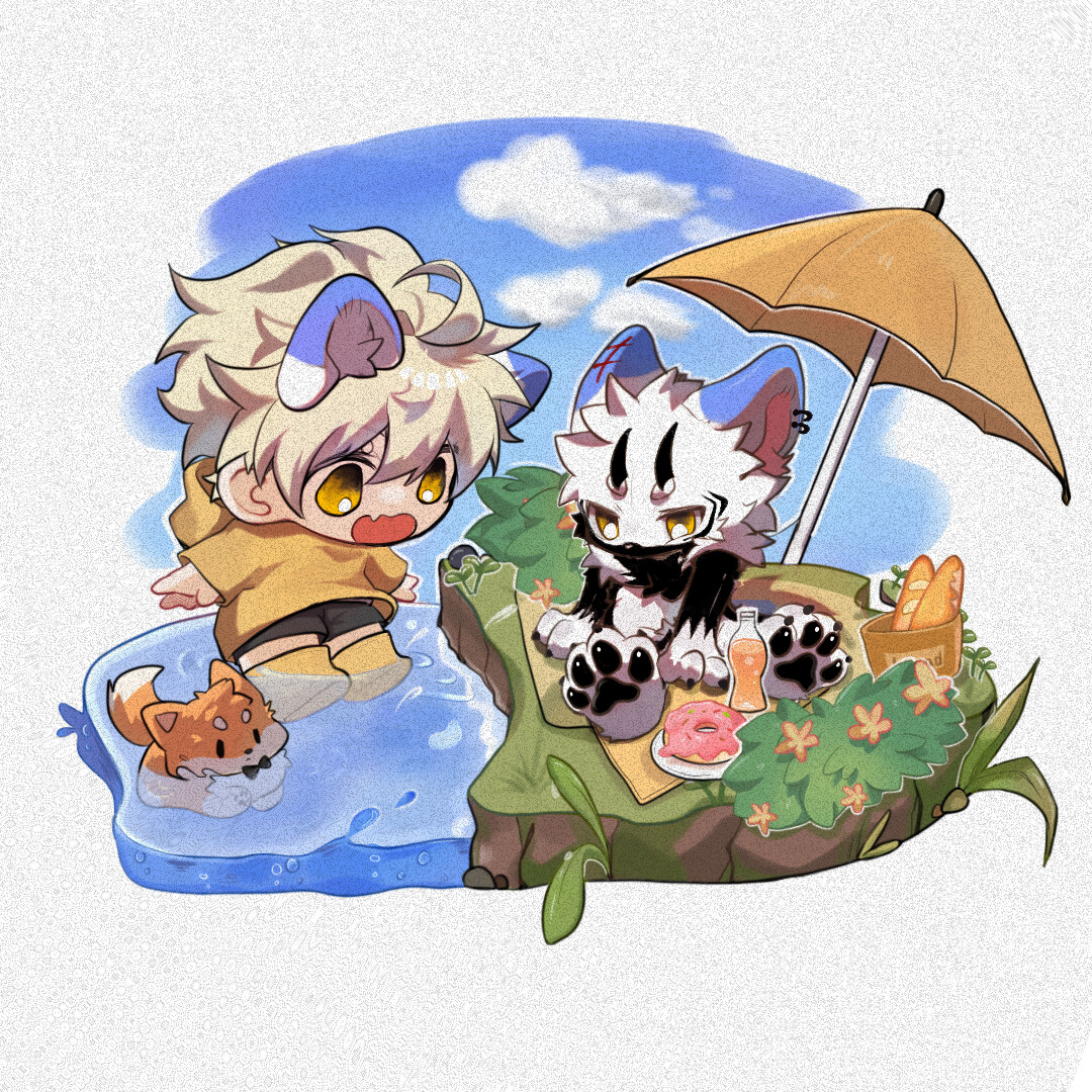 ArtStation - Kemono iilustration(scene included) | Artworks