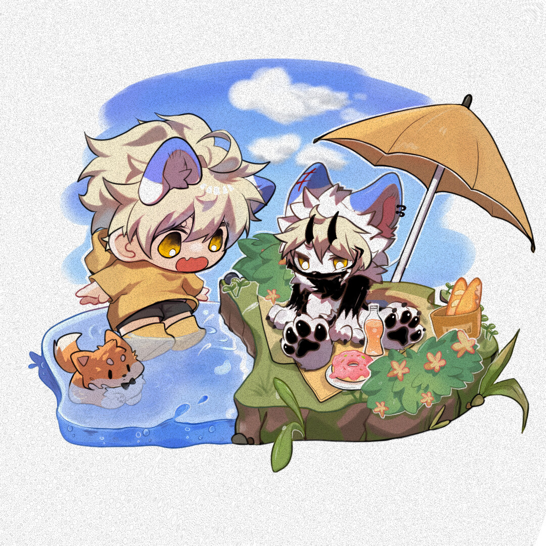 ArtStation - Kemono iilustration(scene included) | Artworks