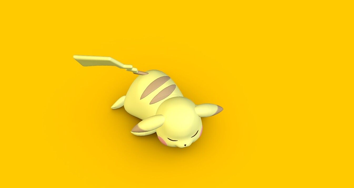 ArtStation - Pikachu in ecstasy - 3D PRINT | Resources