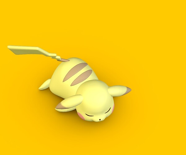 ArtStation - Pikachu in ecstasy - 3D PRINT | Resources