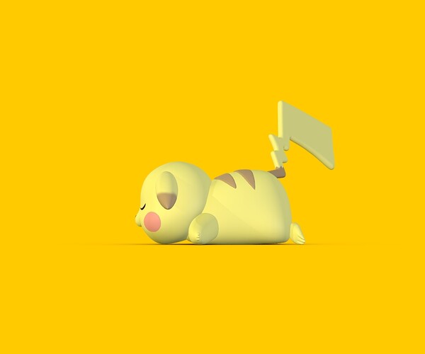 ArtStation - Pikachu in ecstasy - 3D PRINT | Resources