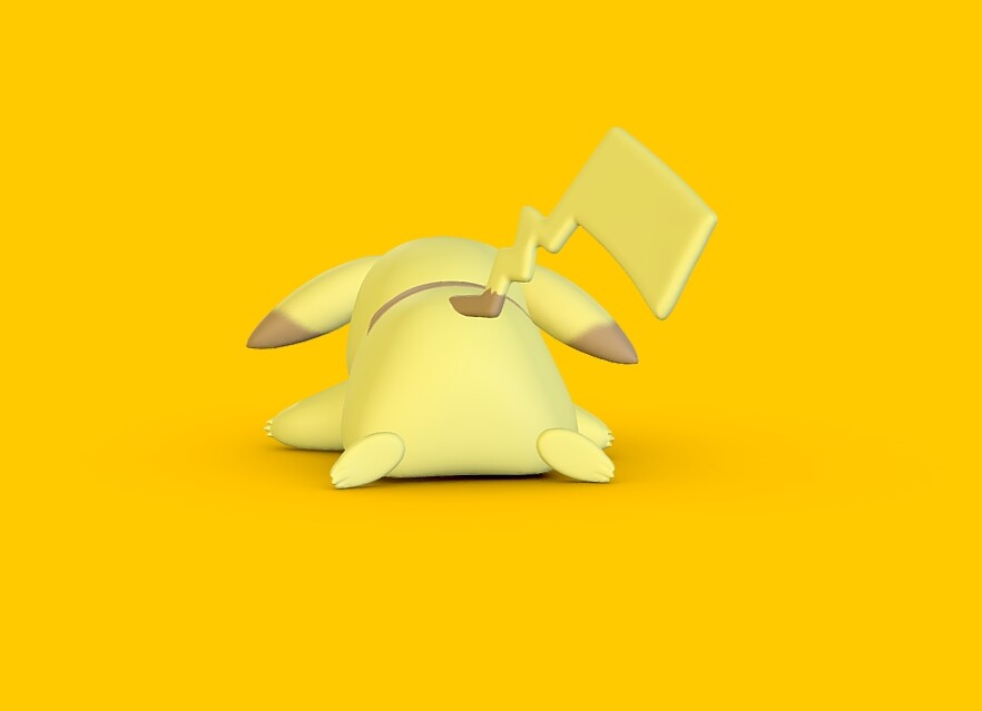 ArtStation - Pikachu in ecstasy - 3D PRINT | Resources