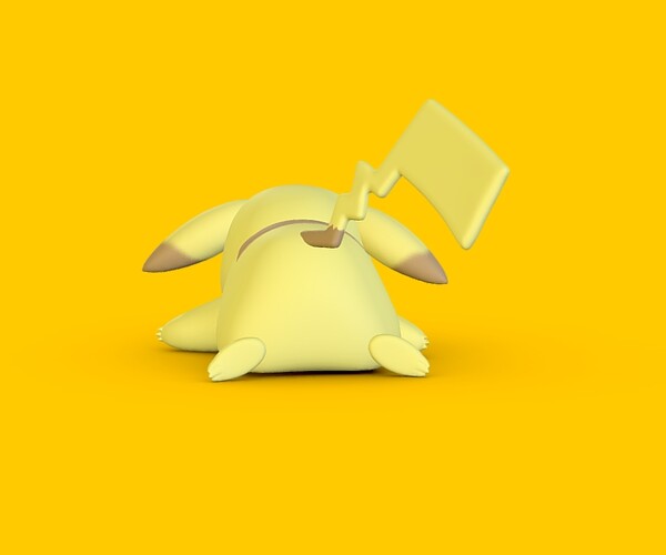 ArtStation - Pikachu in ecstasy - 3D PRINT | Resources