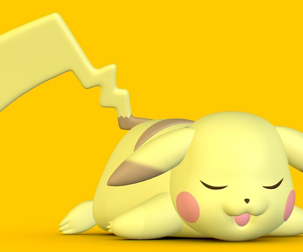ArtStation - Pikachu in ecstasy - 3D PRINT | Resources