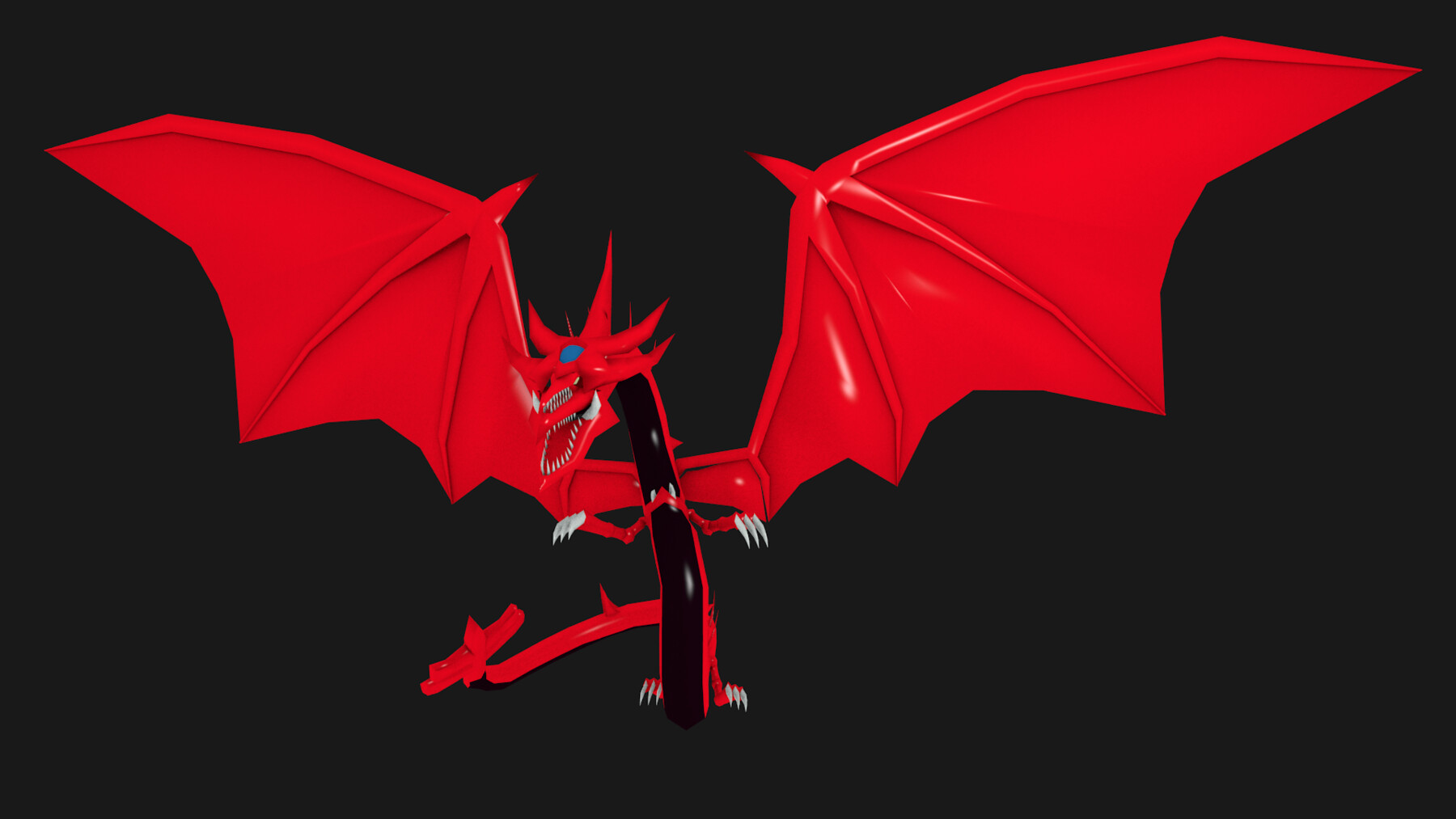 ArtStation - Slifer the Sky Dragon Low-poly 3D model | Game Assets