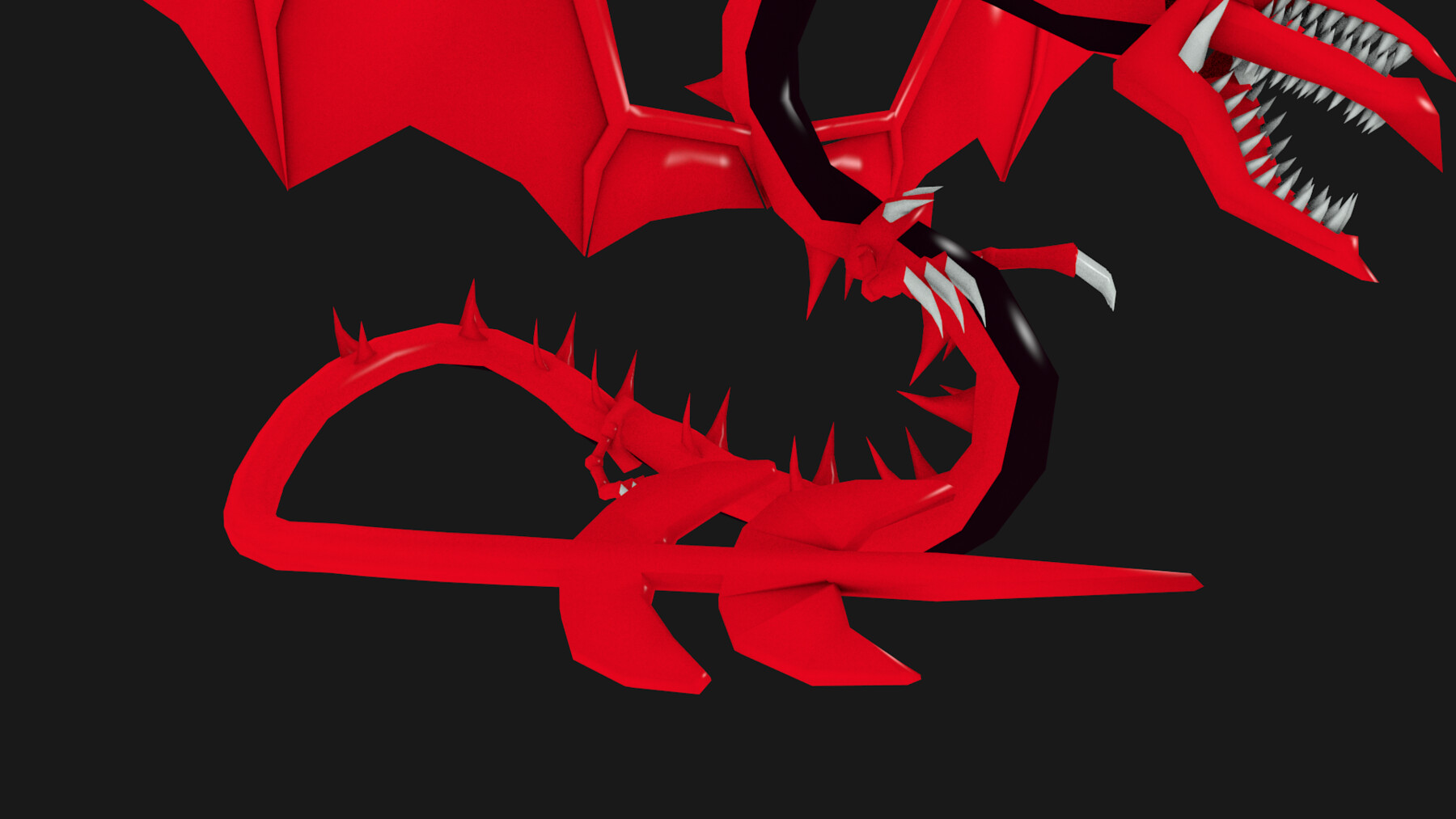 ArtStation - Slifer the Sky Dragon Low-poly 3D model | Game Assets