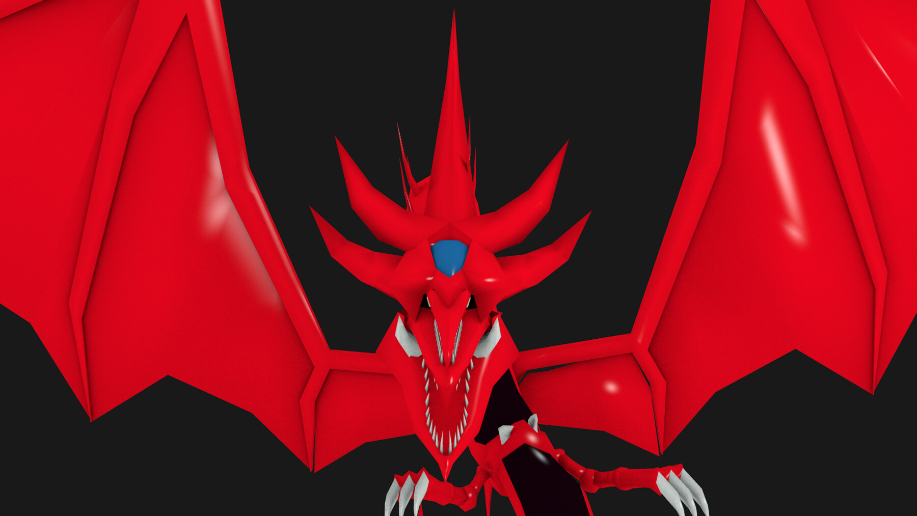 ArtStation - Slifer the Sky Dragon Low-poly 3D model | Game Assets