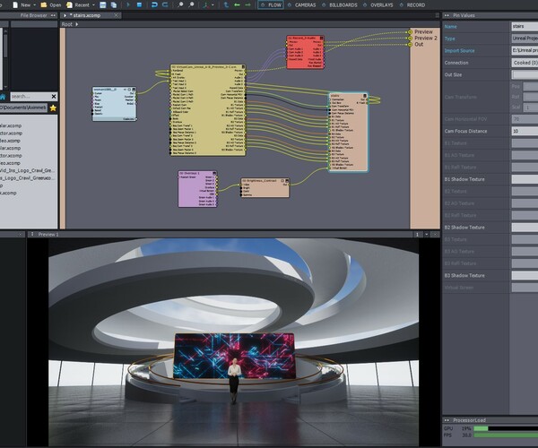 Artstation Virtual Set Unreal Engine Aximmetry Stairs Game Assets