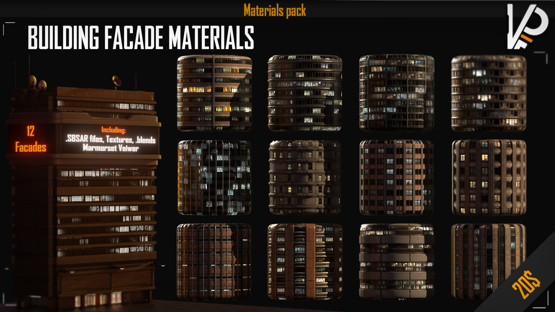 ArtStation - Building Facade Materials | Resources