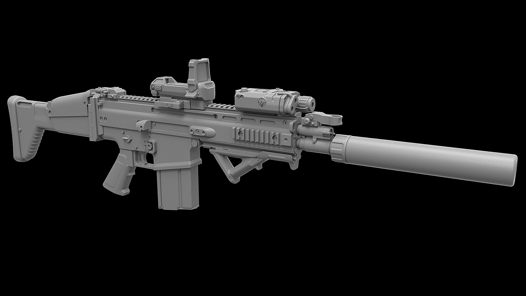 ArtStation - US SOCOM MK17 SCAR | Resources