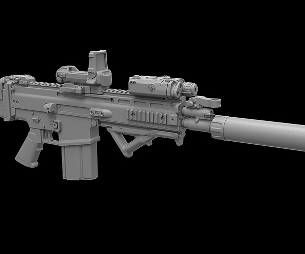 ArtStation - US SOCOM MK17 SCAR | Resources