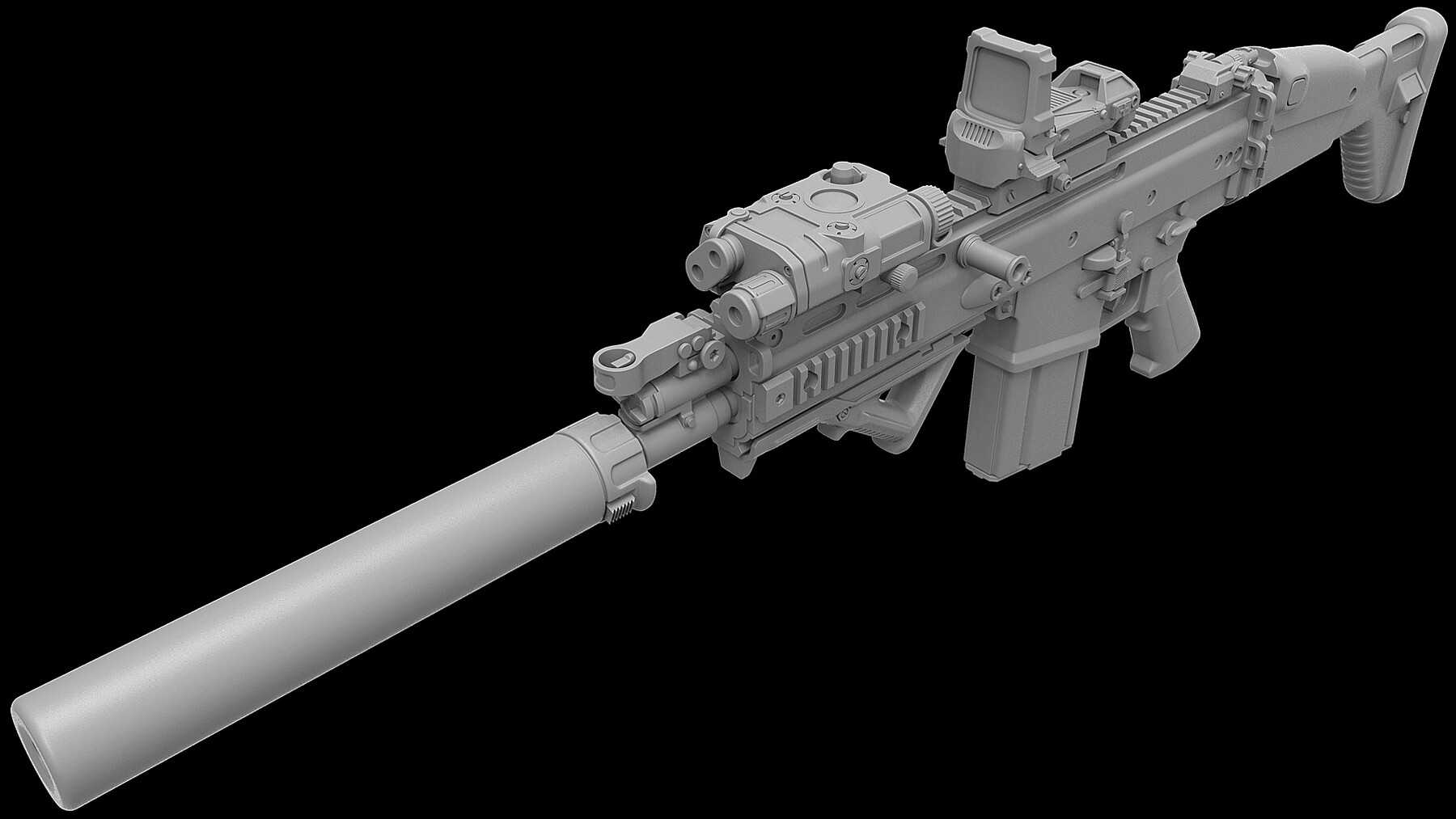 ArtStation - US SOCOM MK17 SCAR | Resources