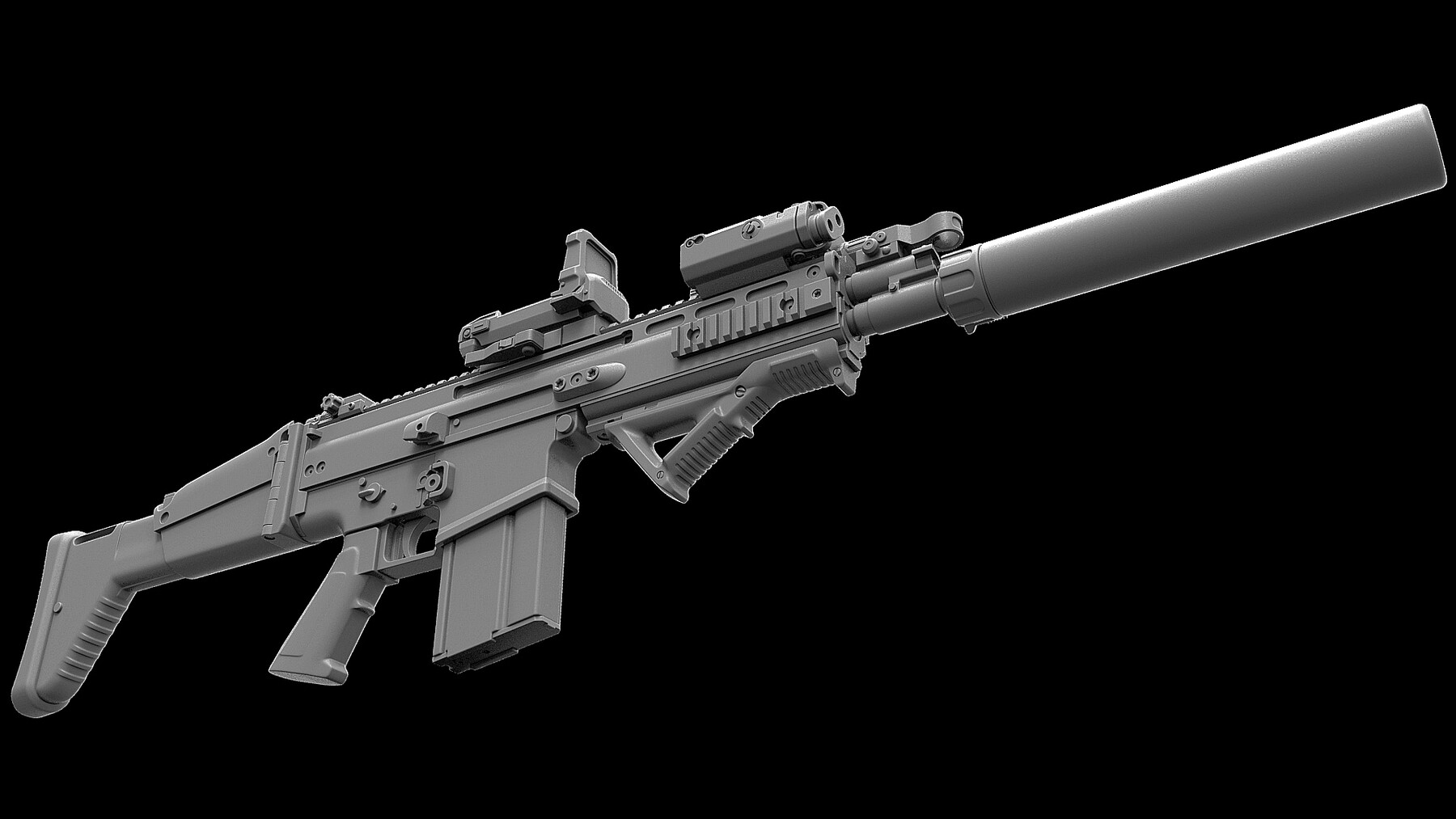 ArtStation - US SOCOM MK17 SCAR | Resources