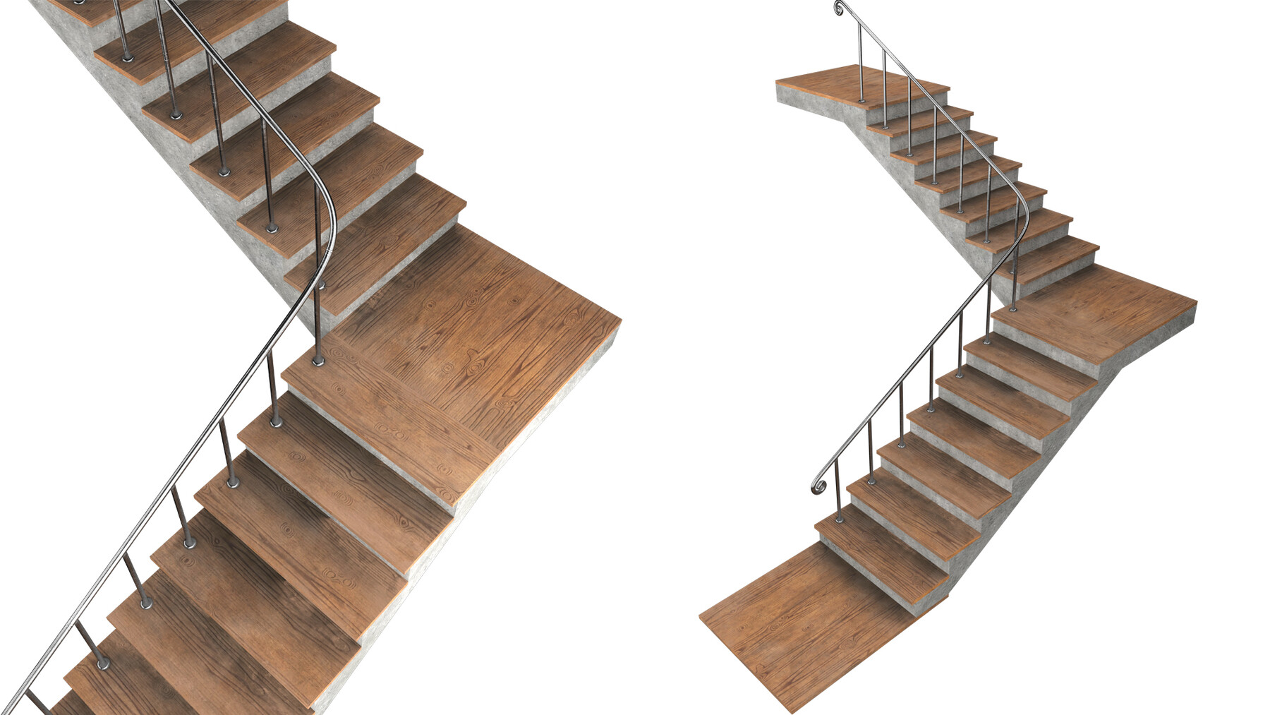ArtStation - 3 staircase models | Game Assets