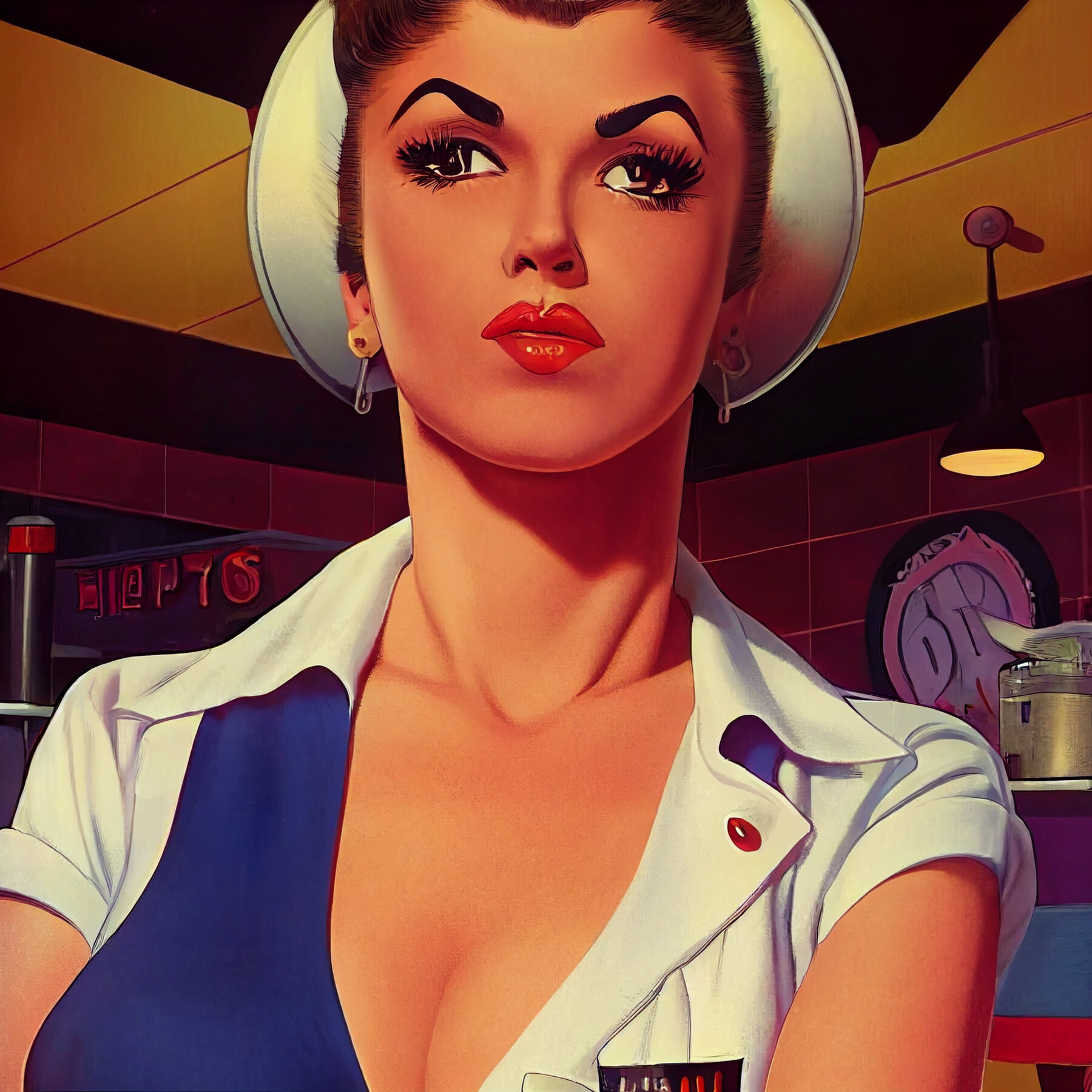 ArtStation - American retro diner 4 | Artworks