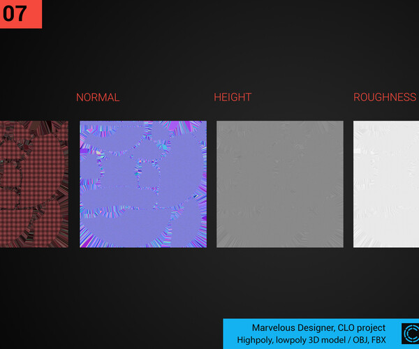 ArtStation - Dress 07 - Marvelous Designer, CLO, Blend, Substance ...
