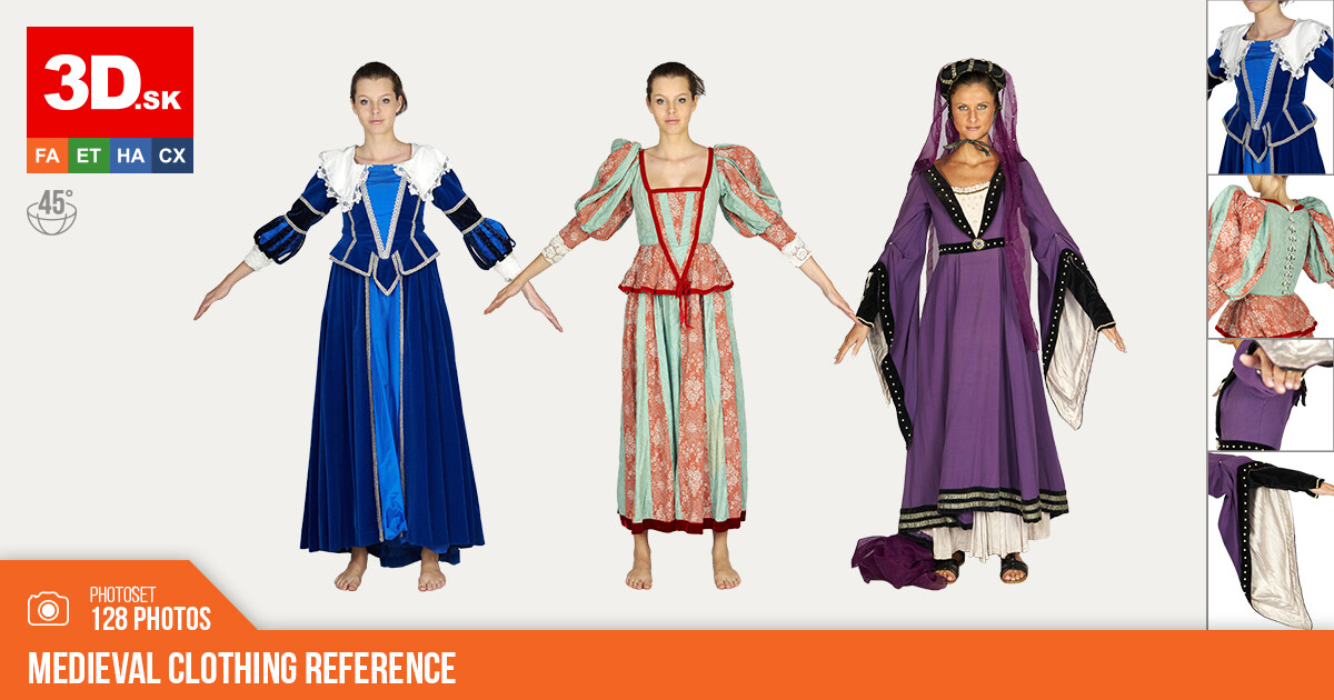 ArtStation - Historical Women's Clothing Reference #144 | Resources