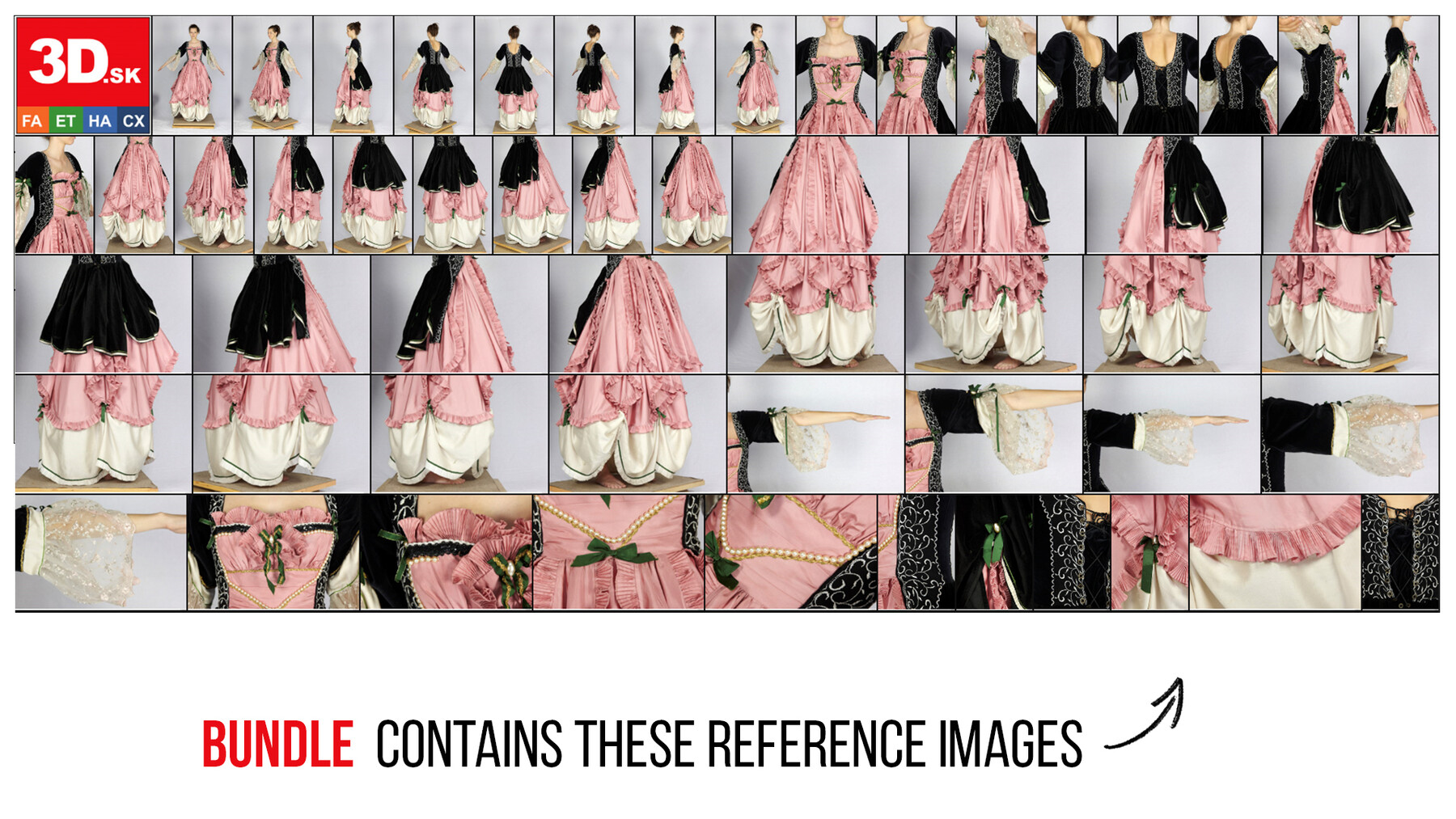 ArtStation - Historical Women's Clothing Reference #144 | Resources