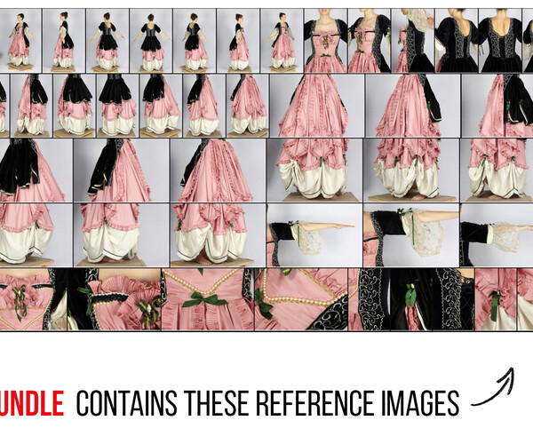 ArtStation - Historical Women's Clothing Reference #144 | Resources