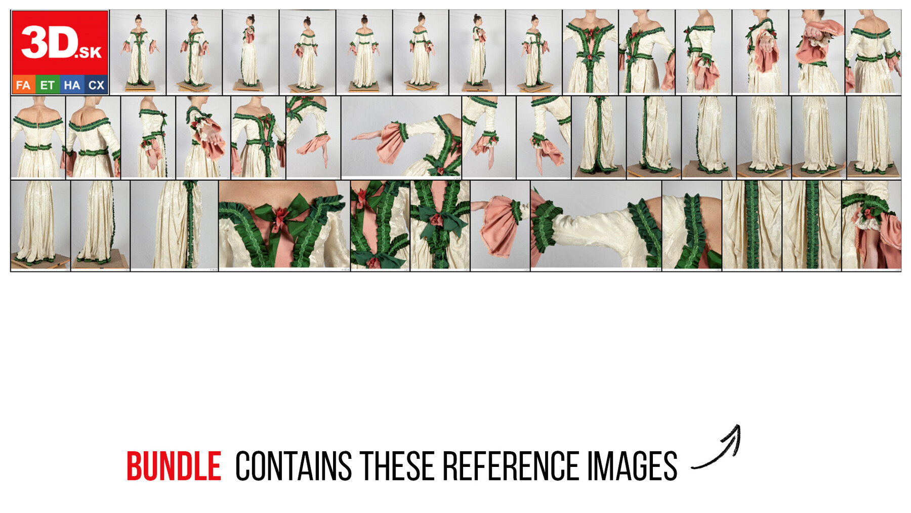 ArtStation - Historical Women's Clothing Reference #144 | Resources