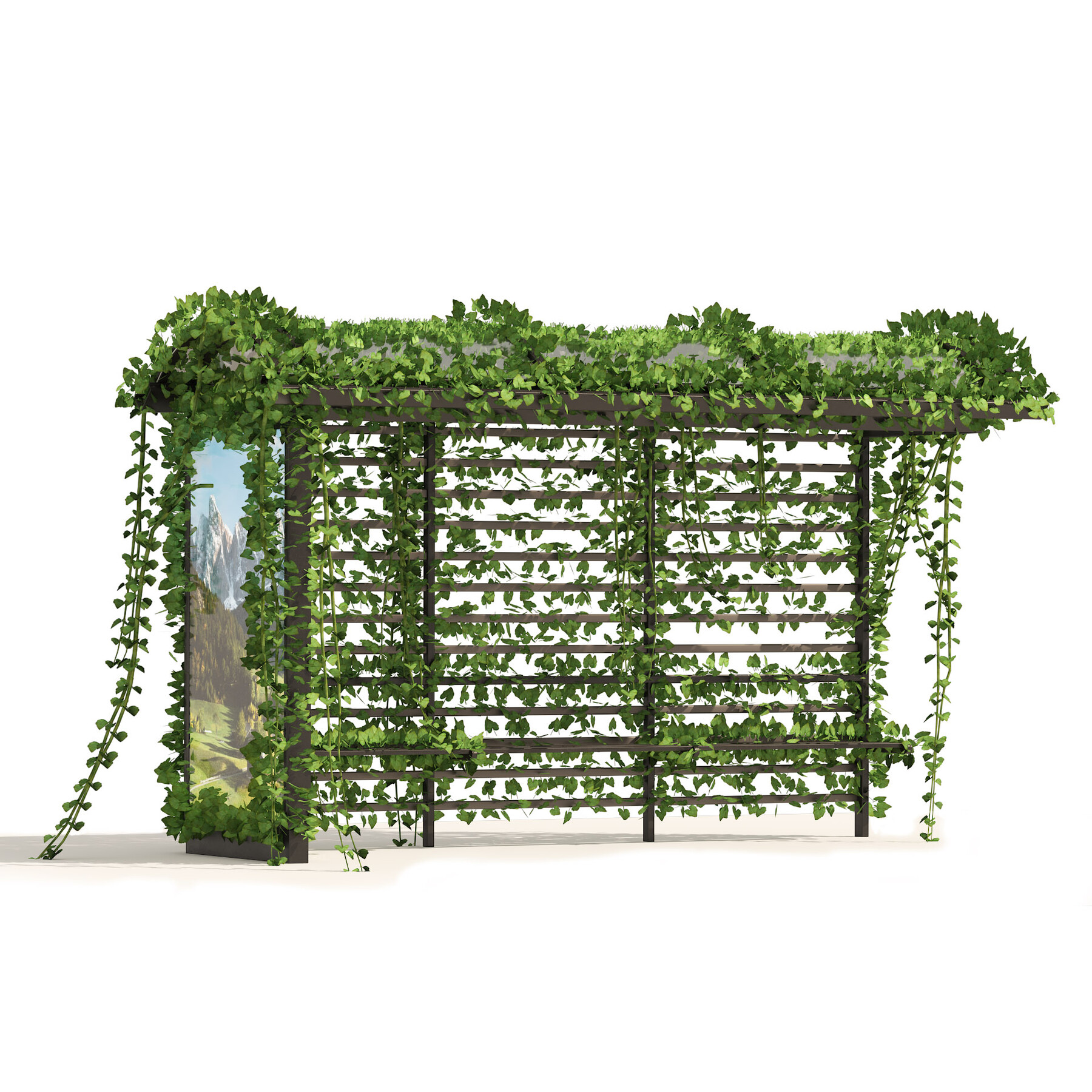 ArtStation - 3 Bus Station with Climbing plant | Resources