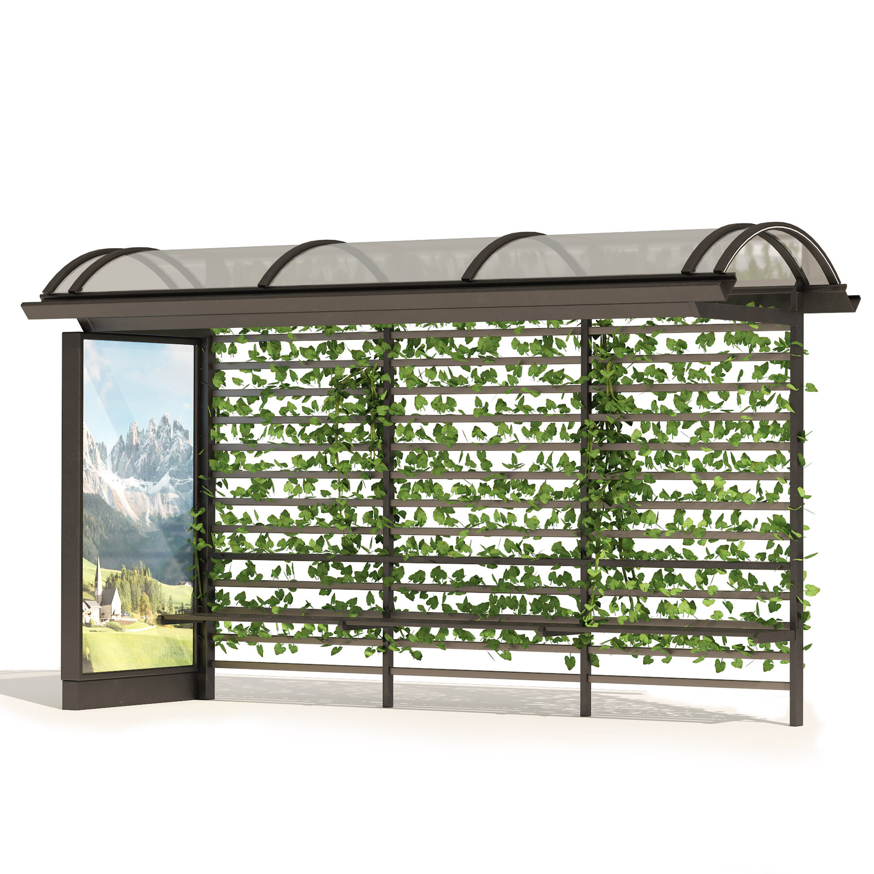 ArtStation - 3 Bus Station with Climbing plant | Resources