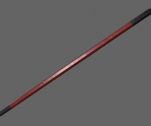 ArtStation - PBR Crowbar V3RedBlack | Game Assets