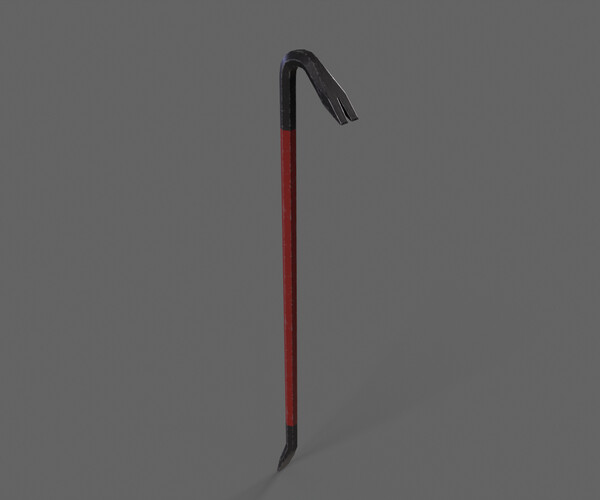 ArtStation - PBR Crowbar V3RedBlack | Game Assets
