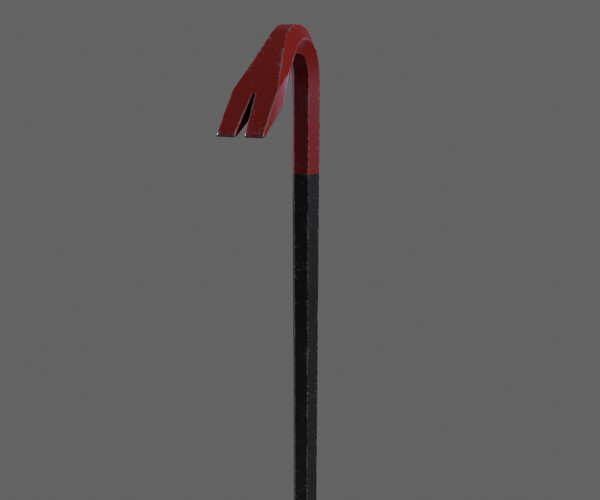 ArtStation - PBR Crowbar V3BlackRed | Game Assets