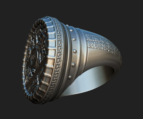 ArtStation - Mazan Inca Aztec Ring 220912 3D print model | Resources